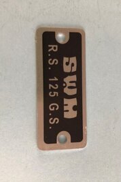 Engine Name Plate 18.5x44.5 Black - GBMOTOSPORT